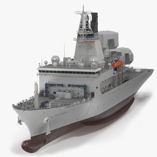 modelo 3d Barco USNS Howard O Lorenzen preparado para Cinema 4D ...