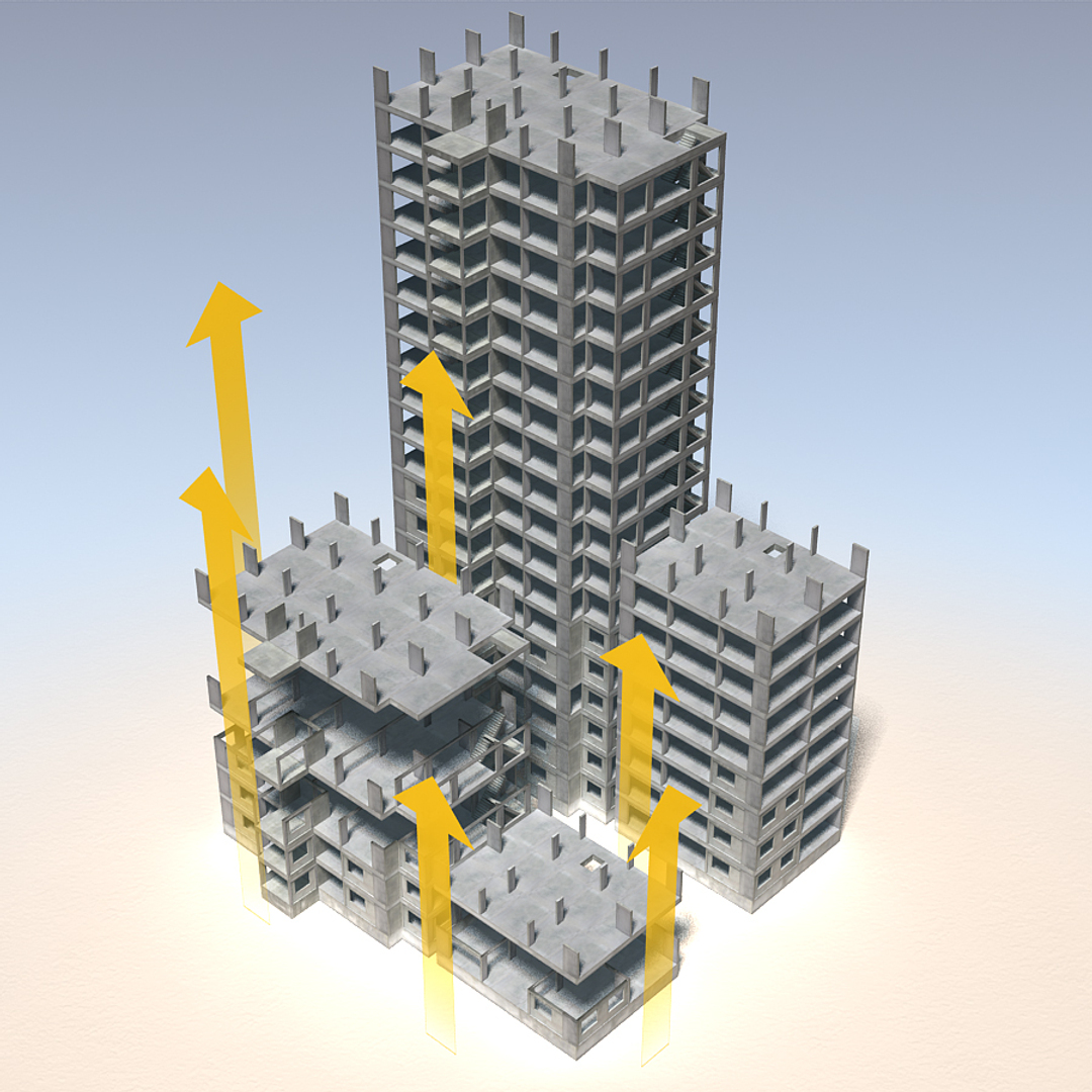 building construction 3d model