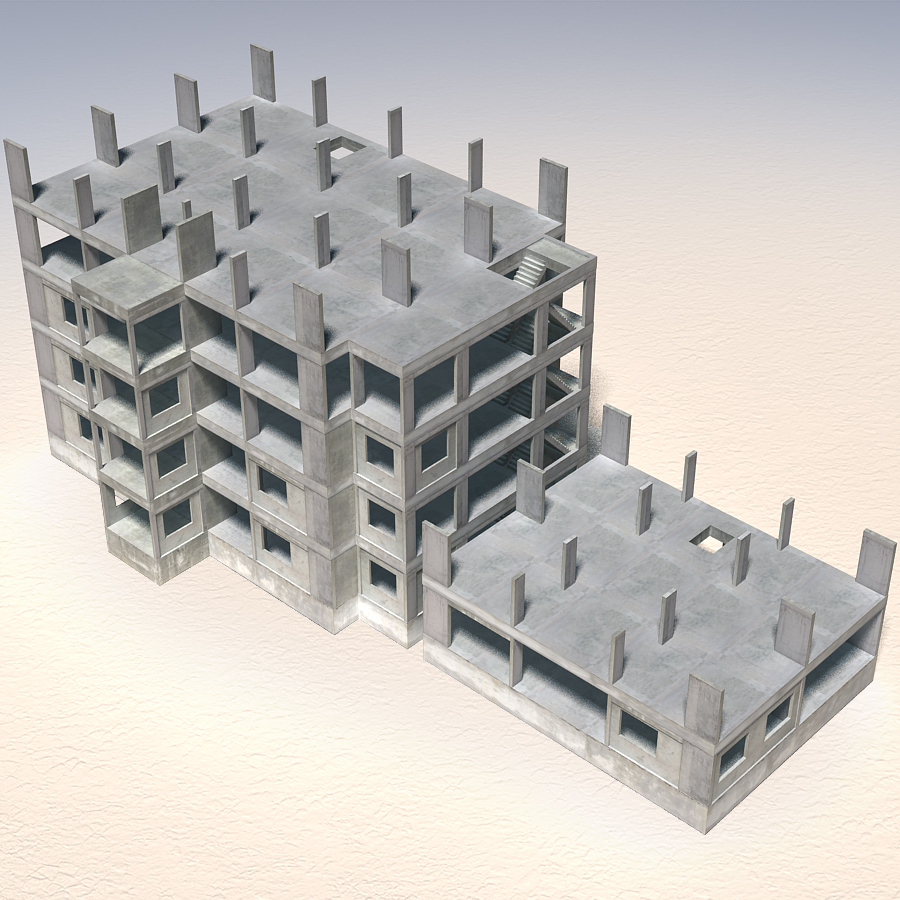 building construction 3d model