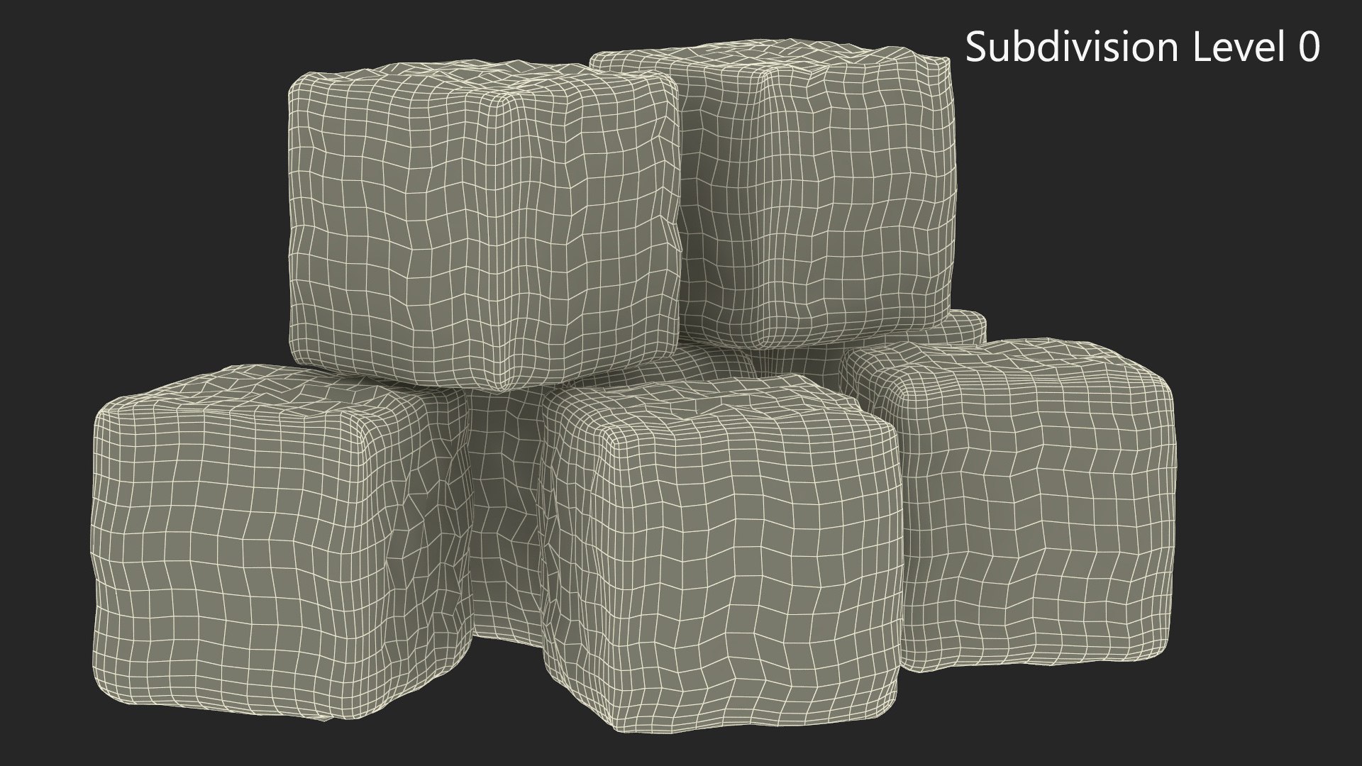 3D Model Frozen Ice Cubes - TurboSquid 2252298