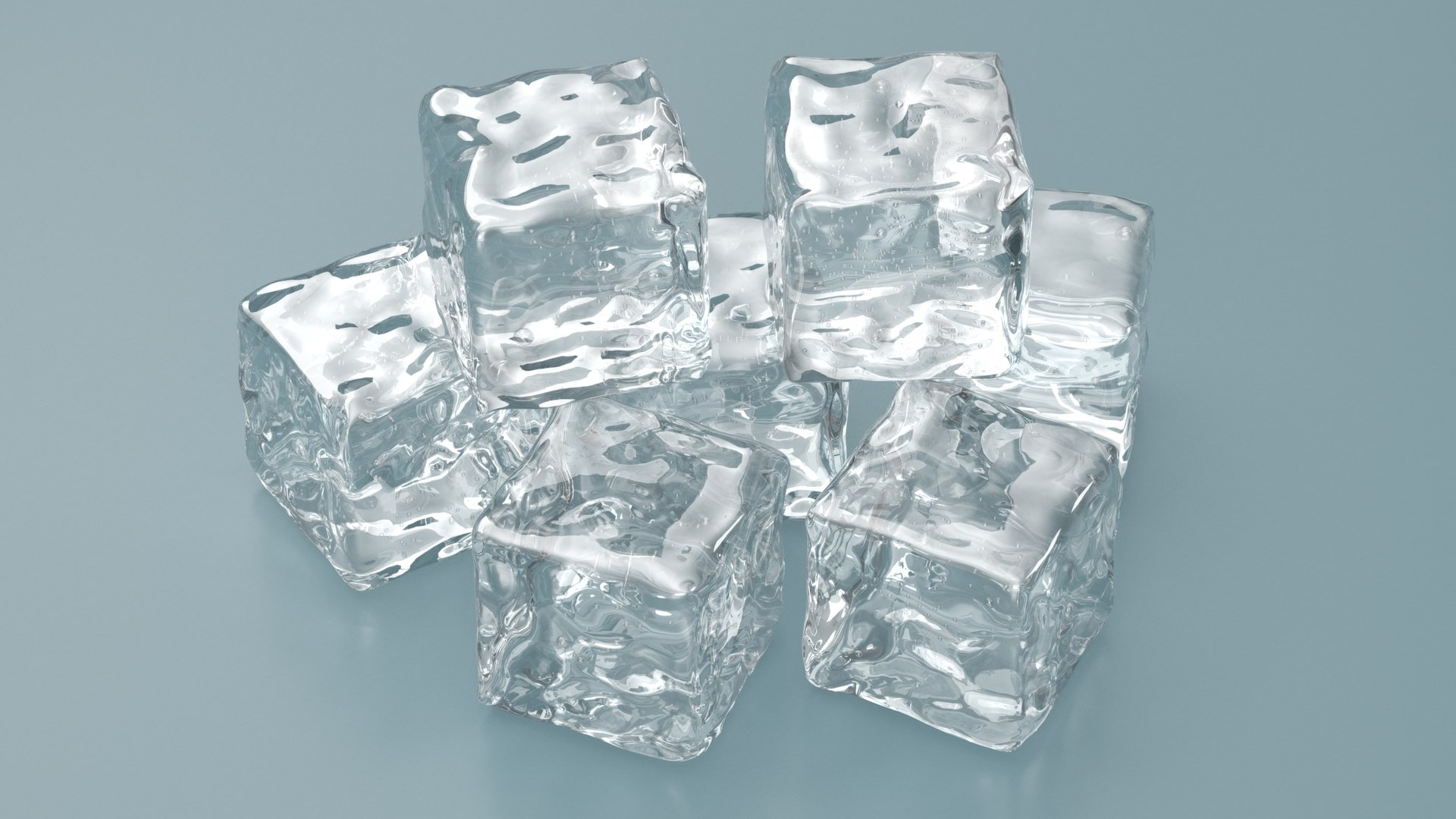 3D Model Frozen Ice Cubes - TurboSquid 2252298