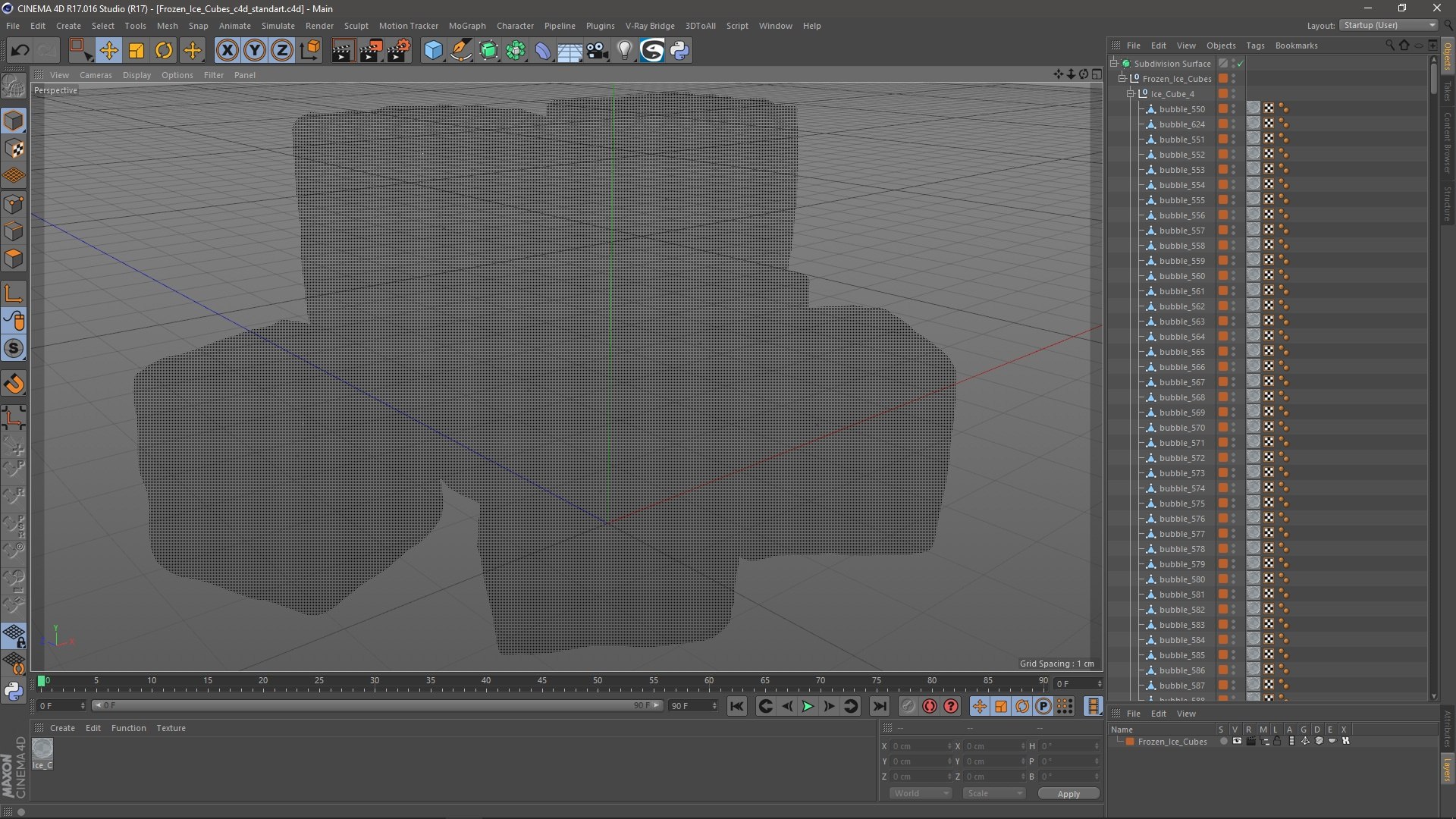 3D Model Frozen Ice Cubes - TurboSquid 2252298