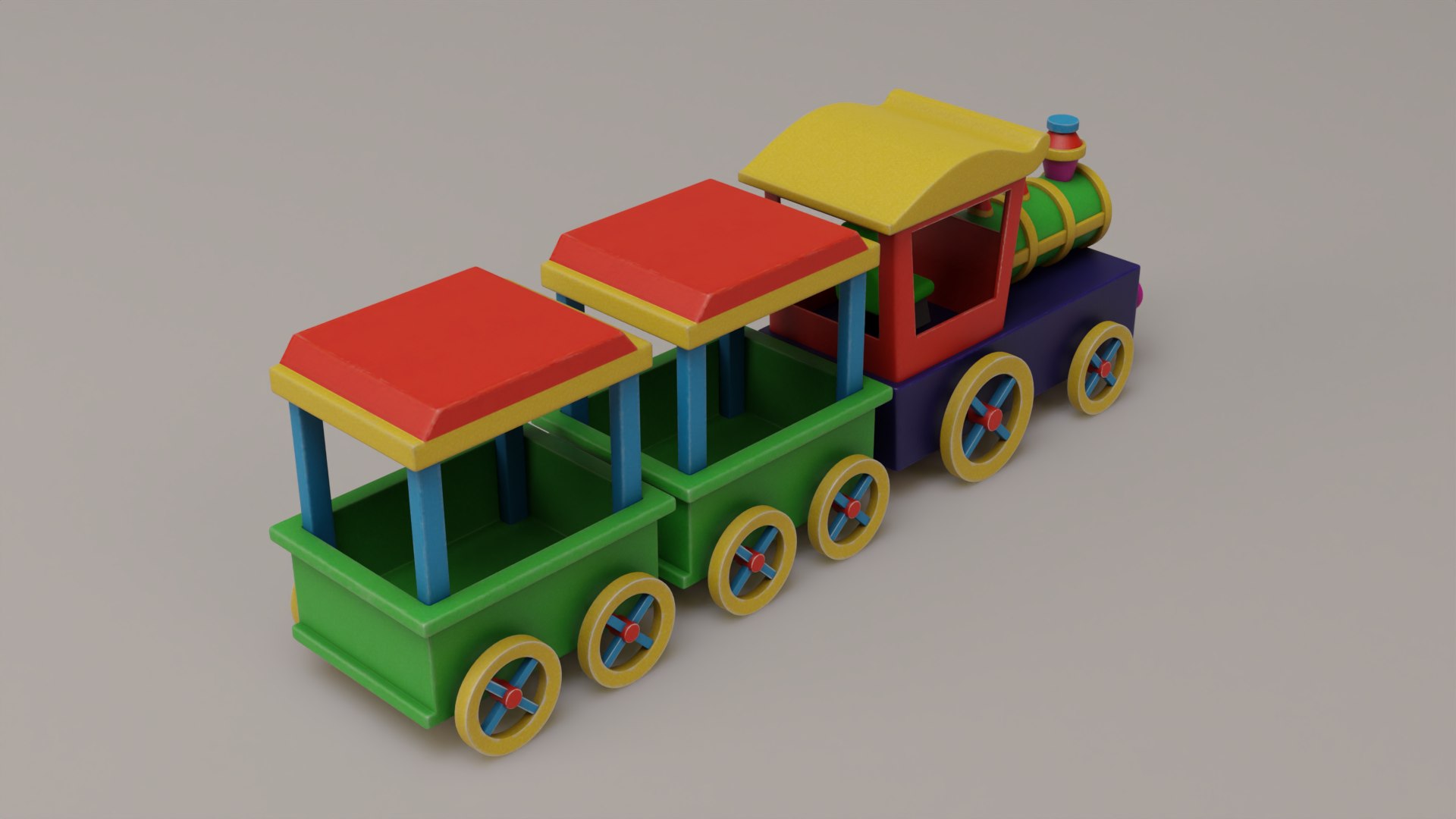 3D Toy Train Model Model - TurboSquid 2053243