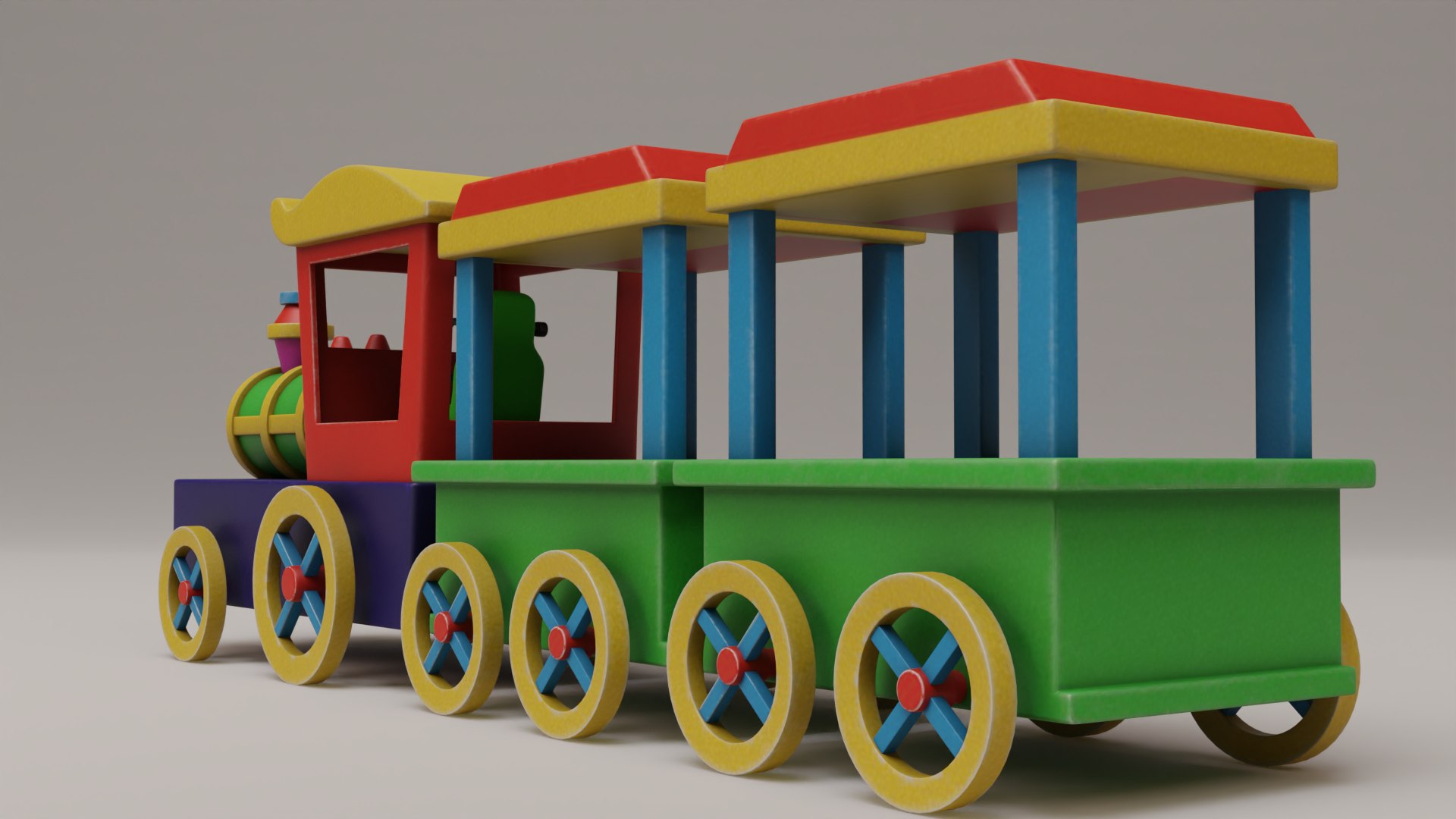 3D Toy Train Model Model - TurboSquid 2053243