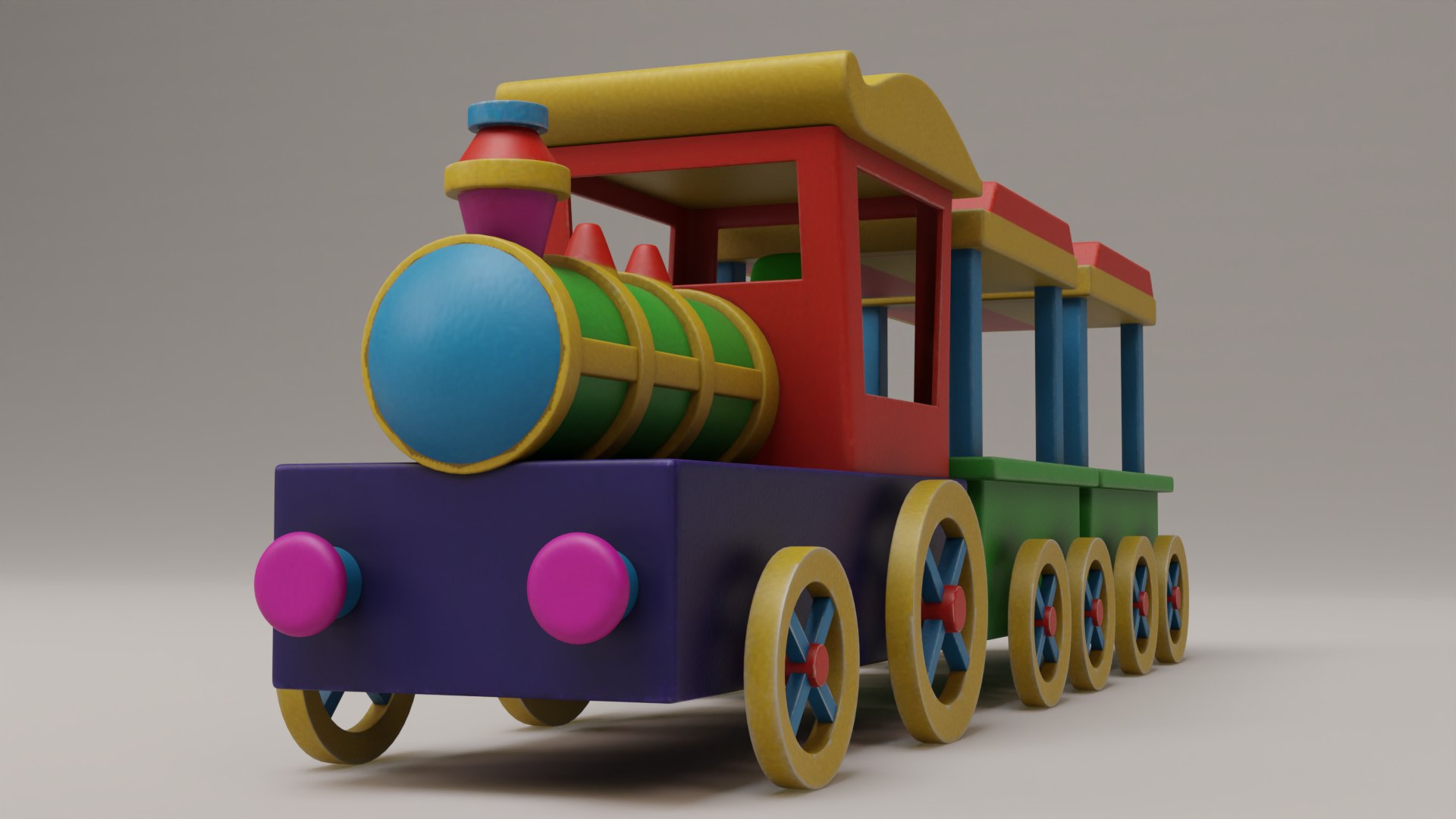 3D Toy Train Model Model - TurboSquid 2053243