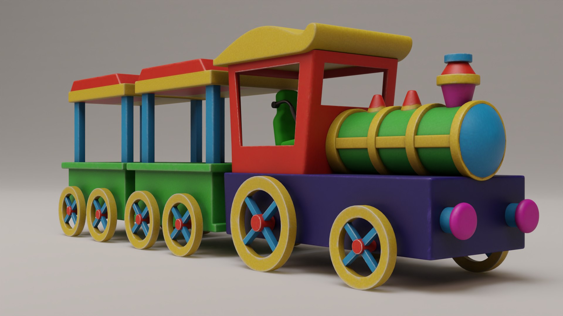 3D Toy Train Model Model - TurboSquid 2053243