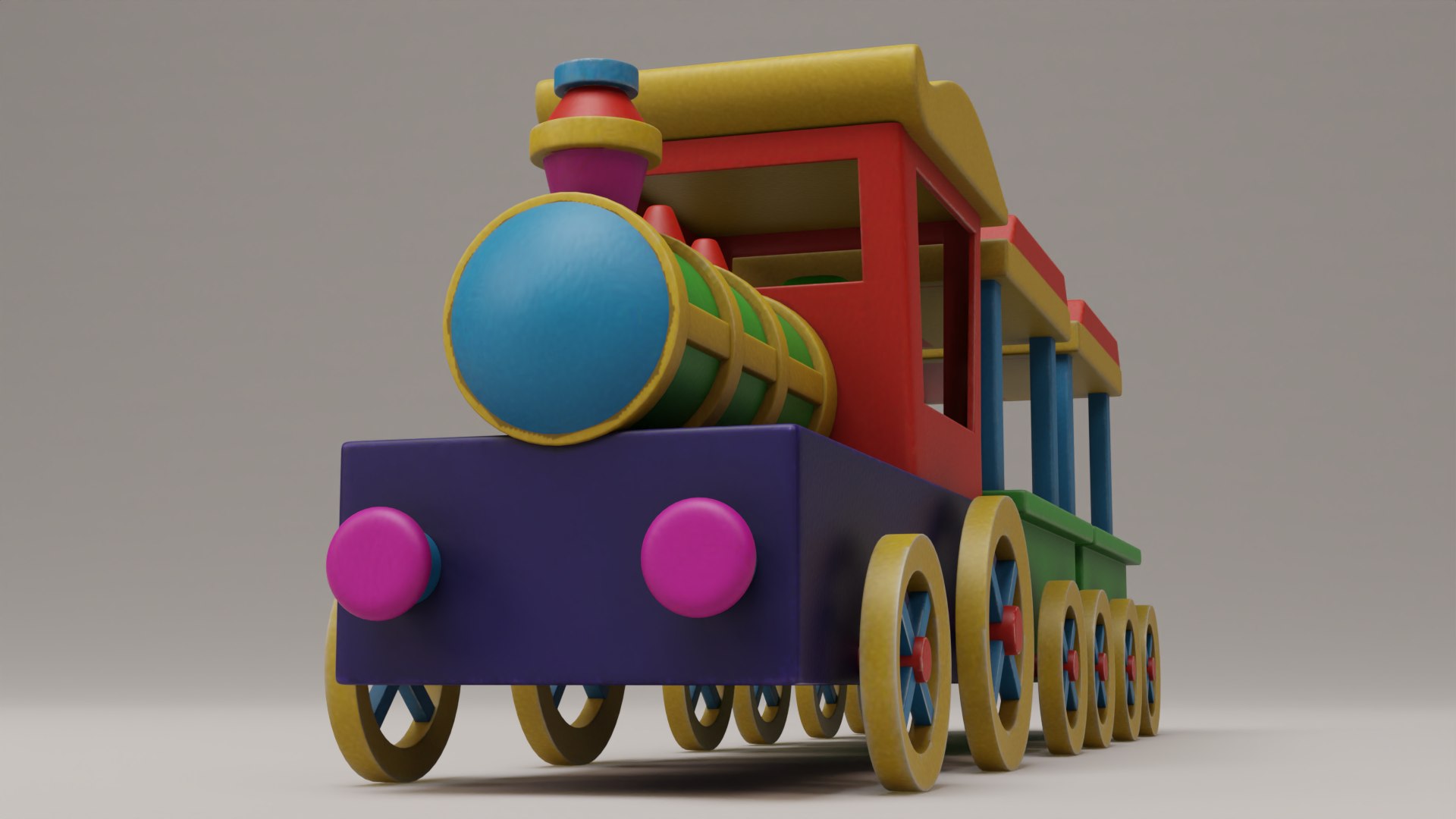 3D Toy Train Model Model - TurboSquid 2053243