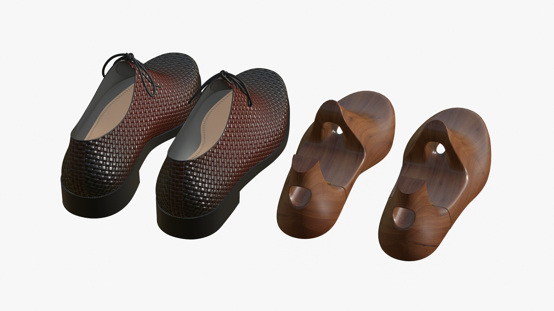 Weave Leather Shoes For Men New Design 3D model - TurboSquid 1953219