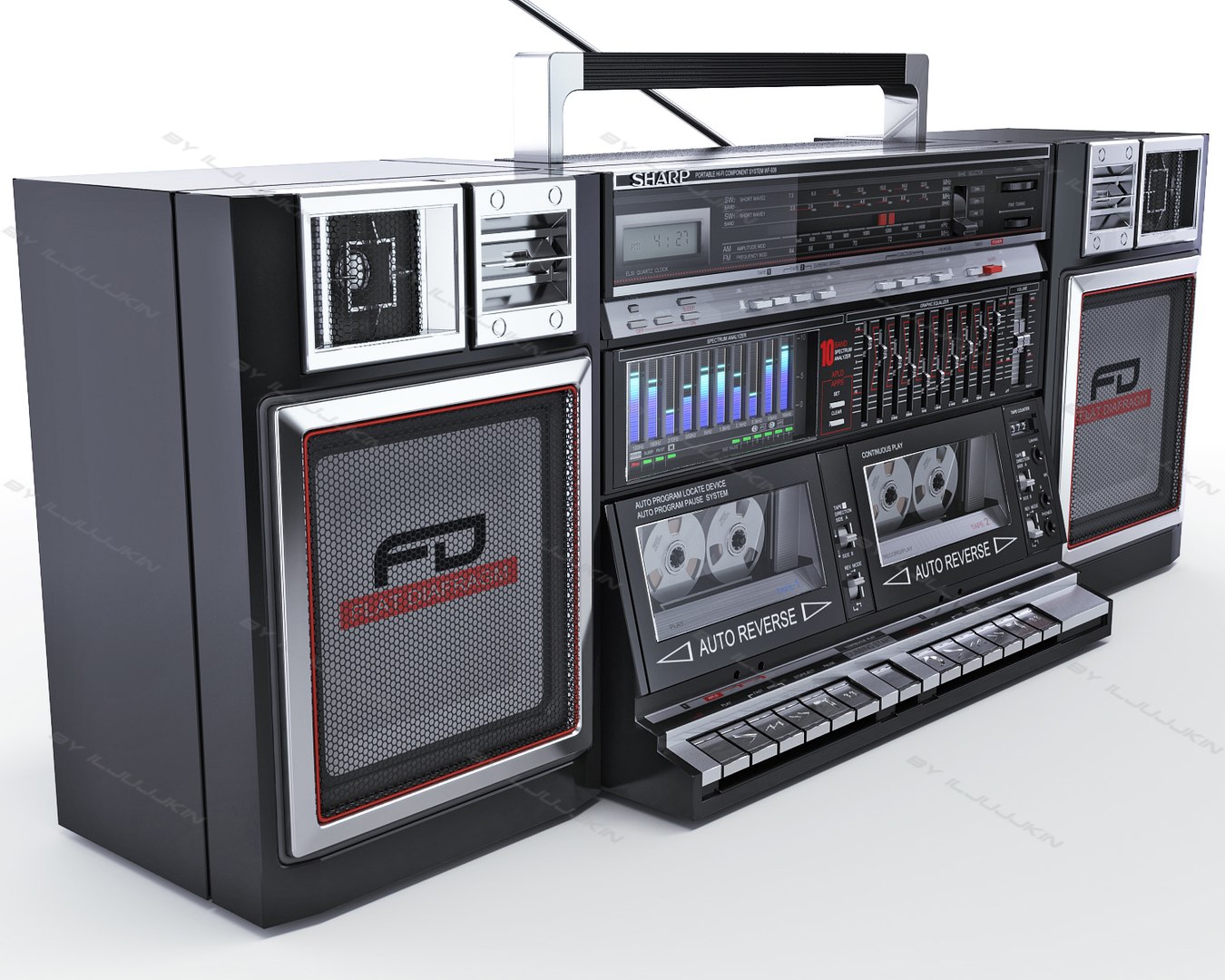 3dsmax Legend Boombox Sharp Wf-939