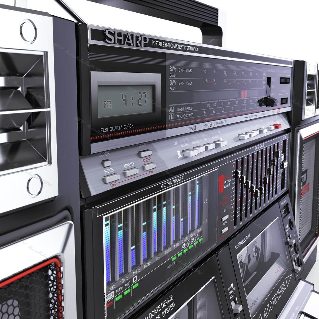 3dsmax Legend Boombox Sharp Wf-939