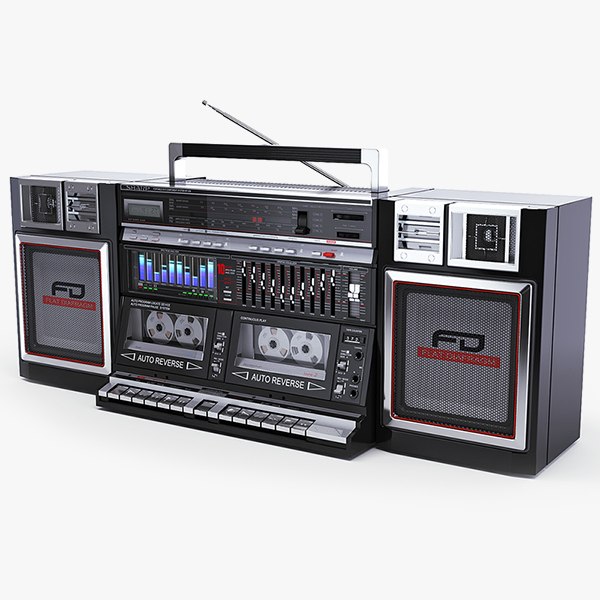 legend boombox sharp gf 3d model