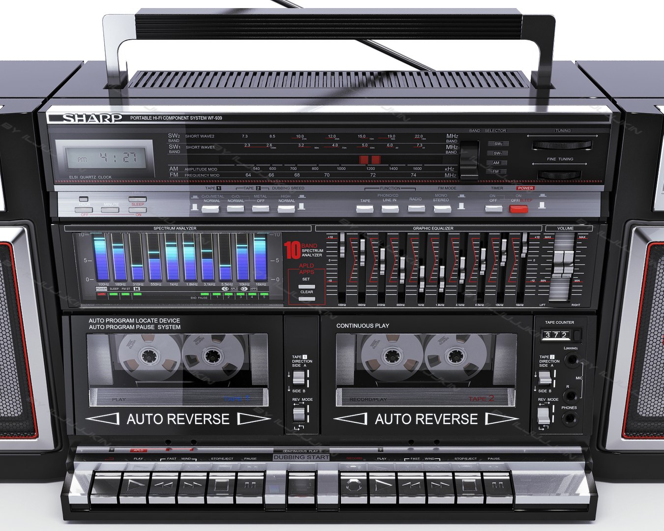 3dsmax Legend Boombox Sharp Wf-939