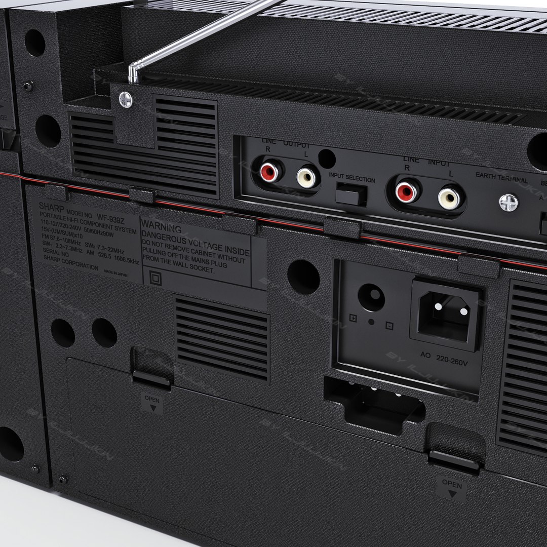 3dsmax Legend Boombox Sharp Wf-939