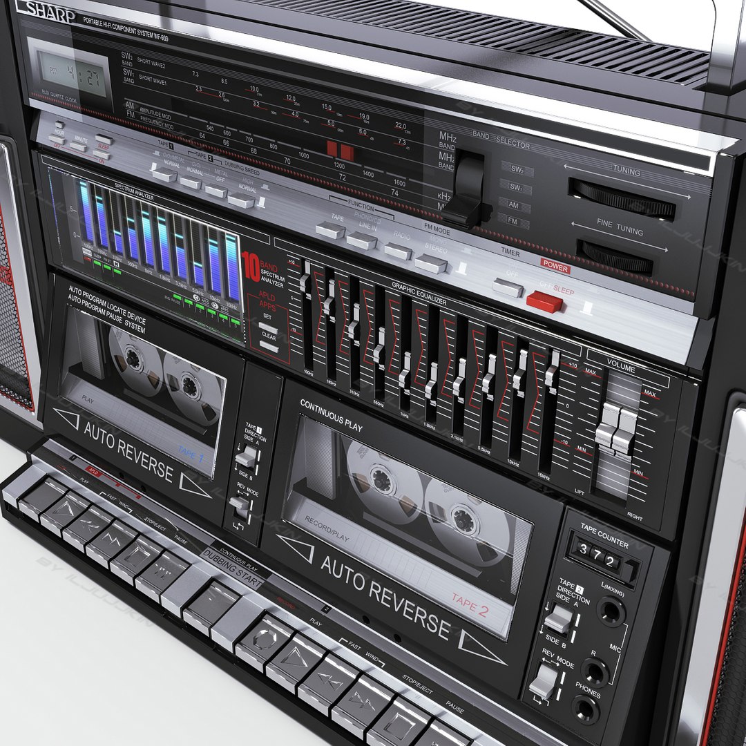 3dsmax Legend Boombox Sharp Wf-939