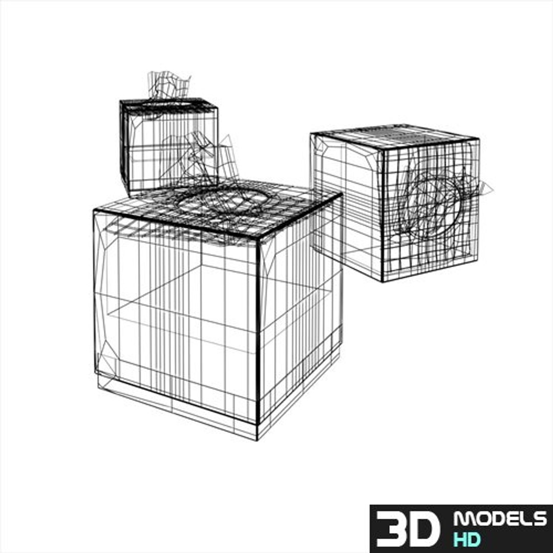 tissue boxes 3d model