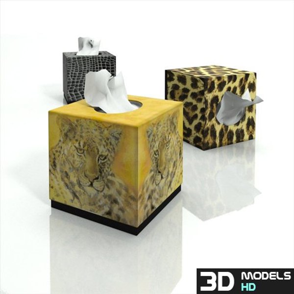 3ds max kleenex box