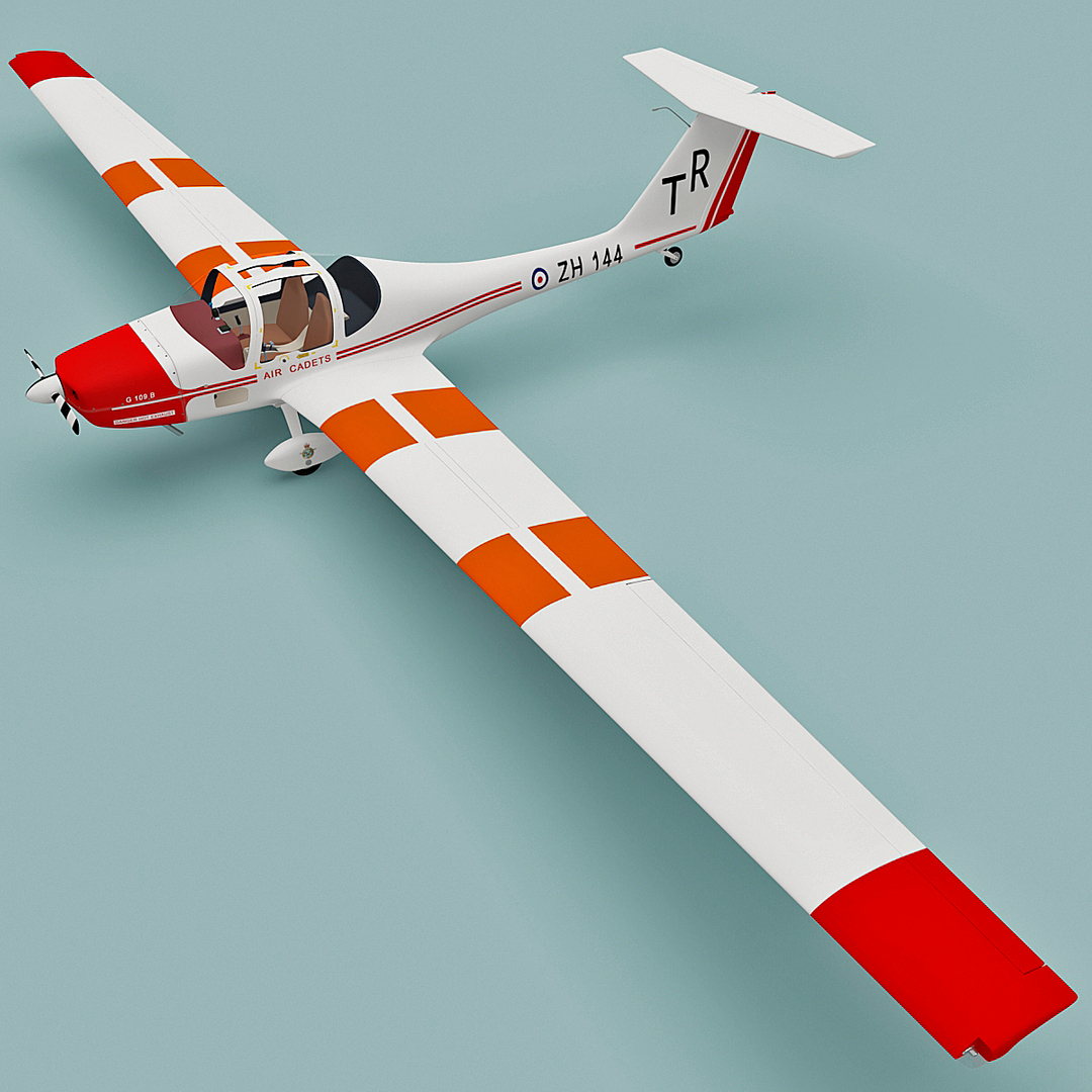 3d model motor glider grob g