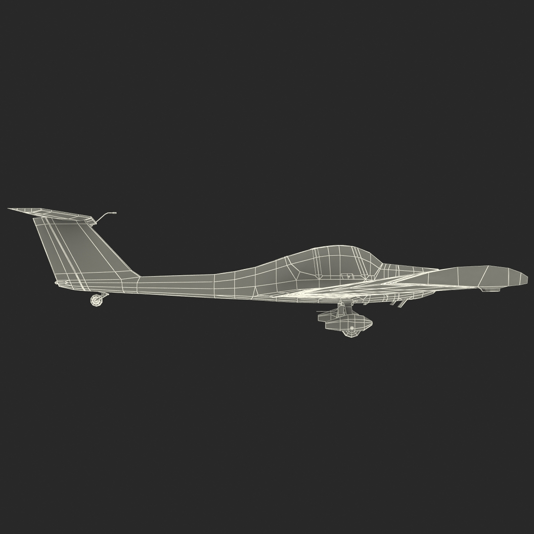 3d model motor glider grob g