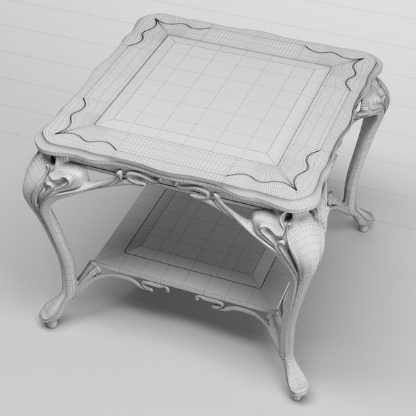3D medea square table wood model - TurboSquid 1394855
