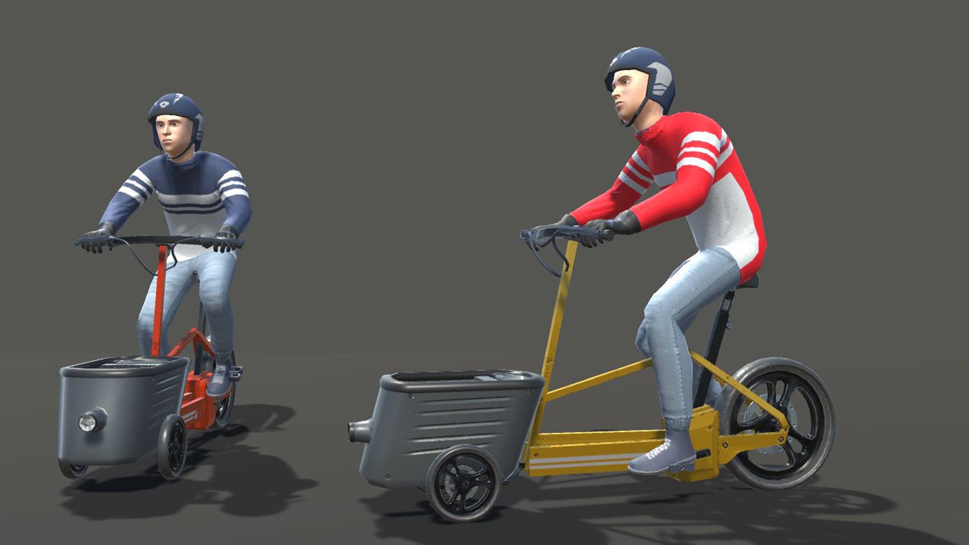 Cargo Pedal Bike Animations 3D - TurboSquid 1931666