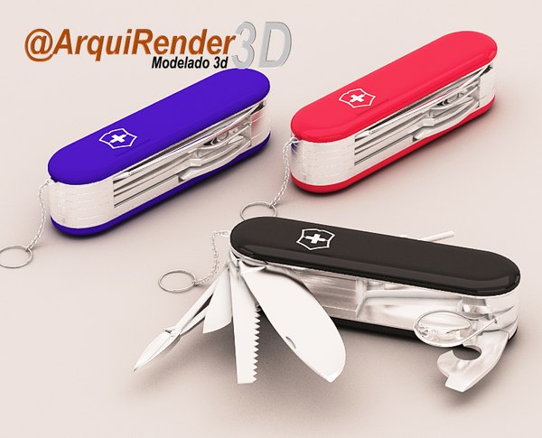 Swiss Army Knife 3D Models for Download | TurboSquid
