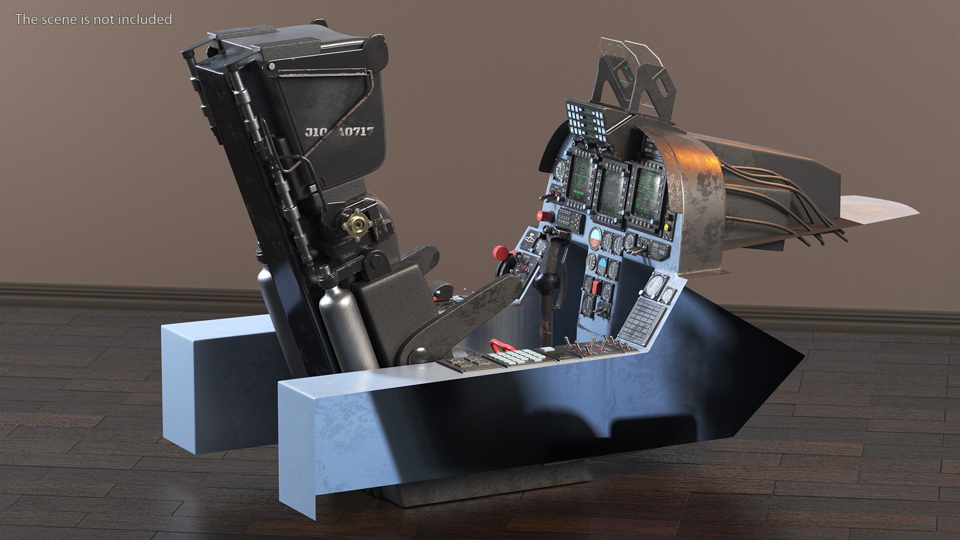 Chengdu J10 A Vigorous Dragon Cockpit 3D model - TurboSquid 1744190