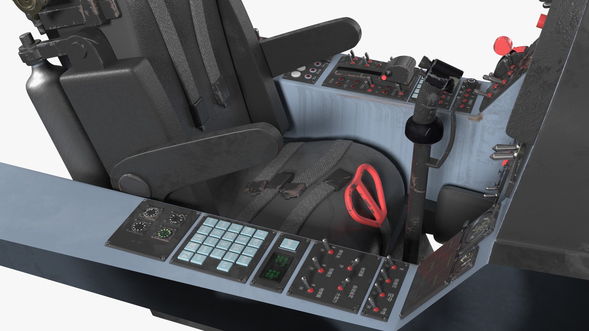 Chengdu J10 A Vigorous Dragon Cockpit 3D model - TurboSquid 1744190