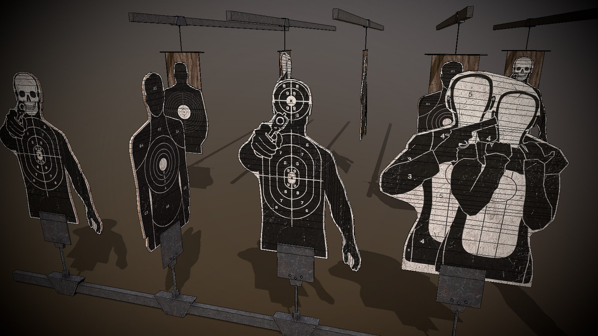 3D Shooting Targets Pack - TurboSquid 1489995