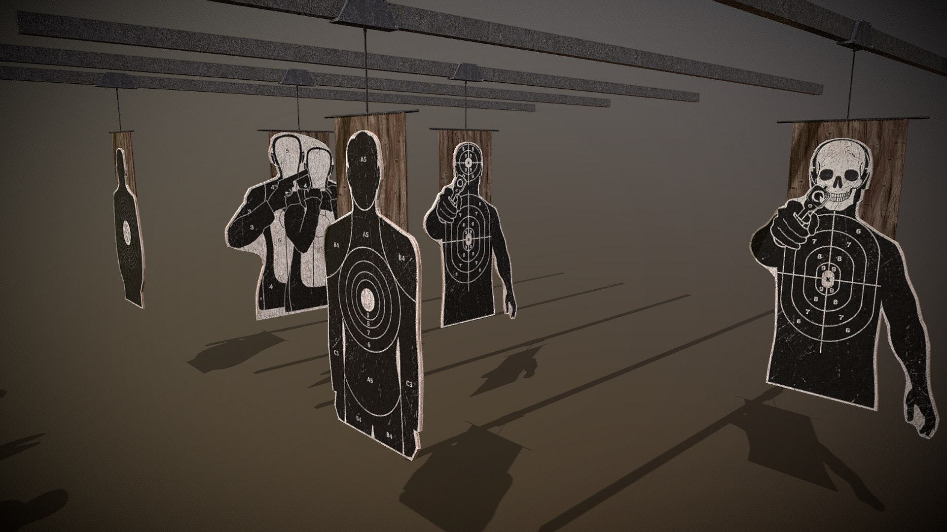 3D Shooting Targets Pack - TurboSquid 1489995