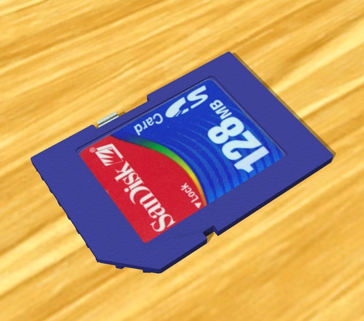 3d Model Sandisk Memory Card