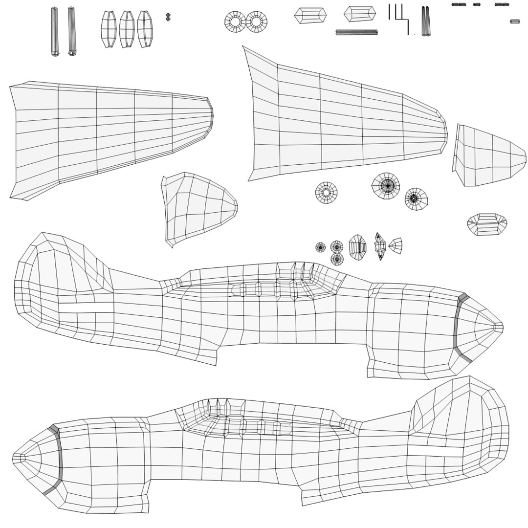 3D curtiss p-40 warhawk airplane - TurboSquid 1418177