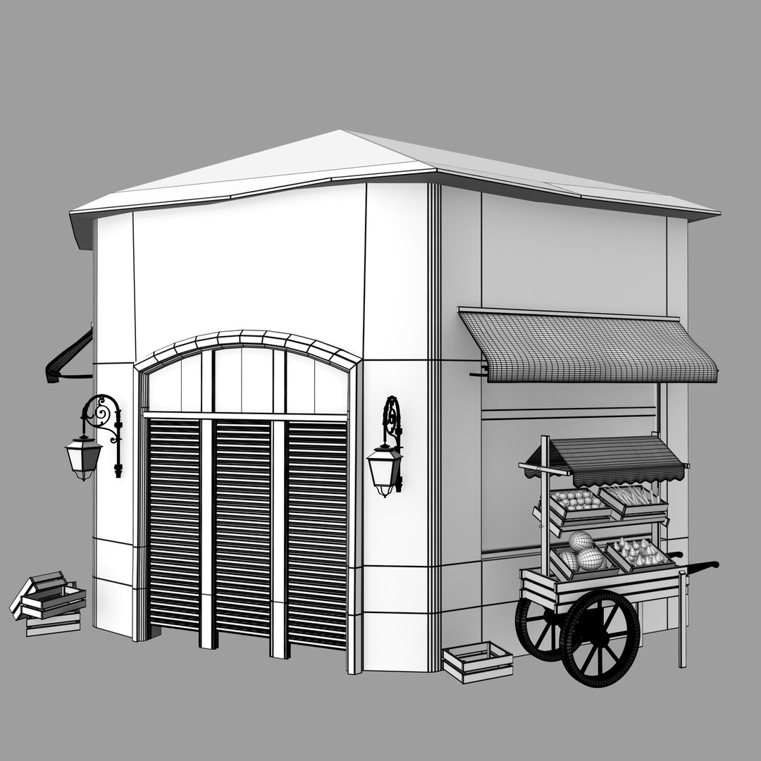 3d Fruits Vegetables Model