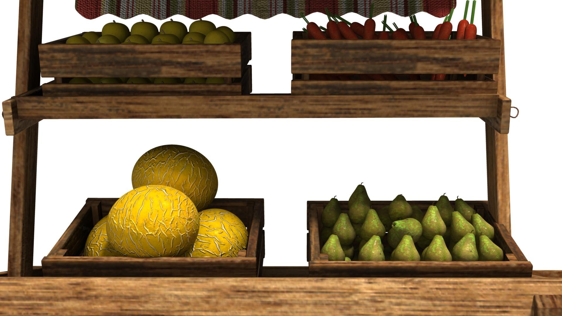 3d Fruits Vegetables Model