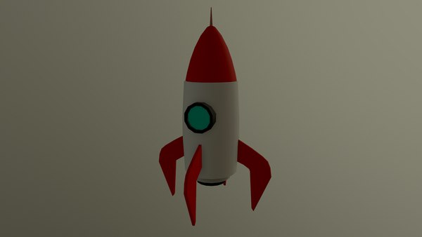 Cartoon Rocket 3D model - TurboSquid 2007287