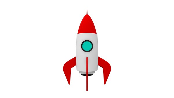Cartoon Rocket 3D model - TurboSquid 2007287