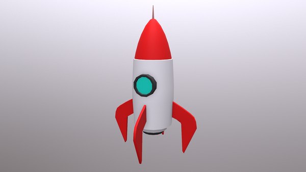 Cartoon Rocket 3D model - TurboSquid 2007287