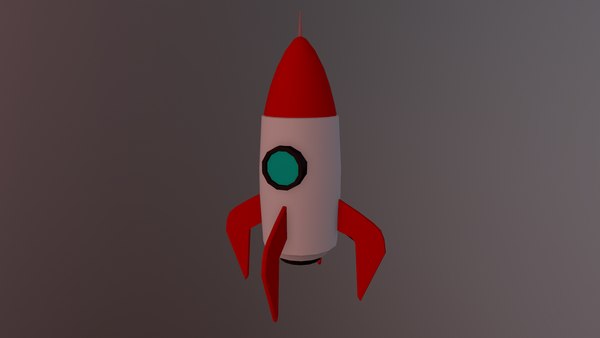 Cartoon Rocket 3D model - TurboSquid 2007287