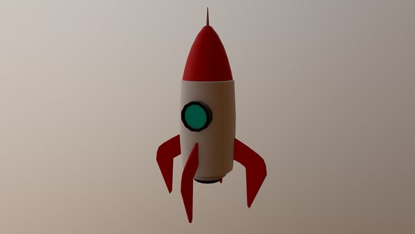 Cartoon Rocket 3D model - TurboSquid 2007287