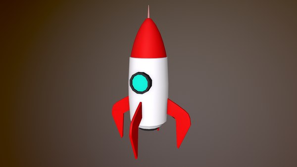 Cartoon Rocket 3D model - TurboSquid 2007287