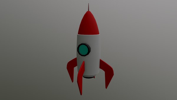 Cartoon Rocket 3D model - TurboSquid 2007287