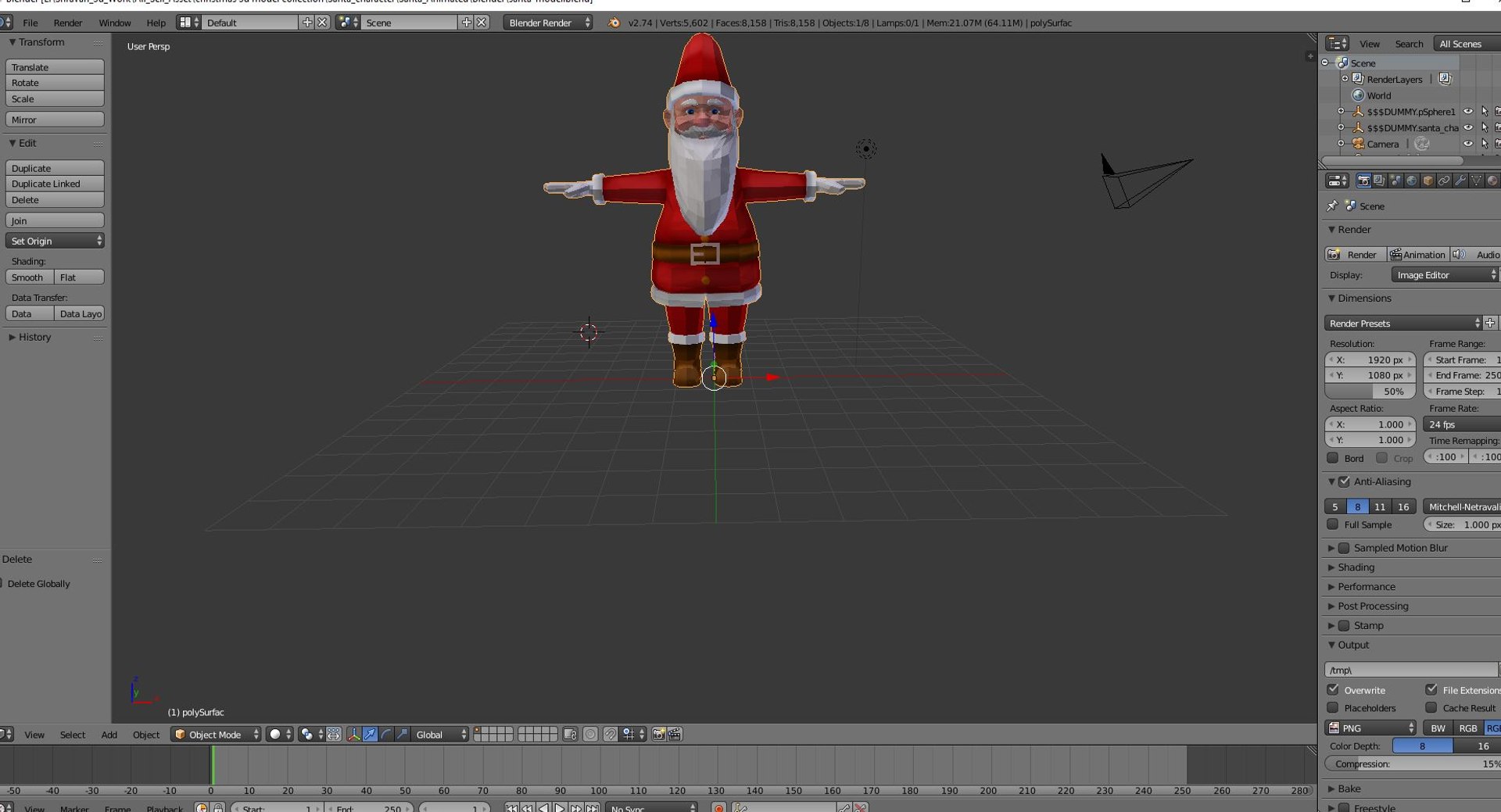 Santa Rigged Animation 3D Model - TurboSquid 1227377