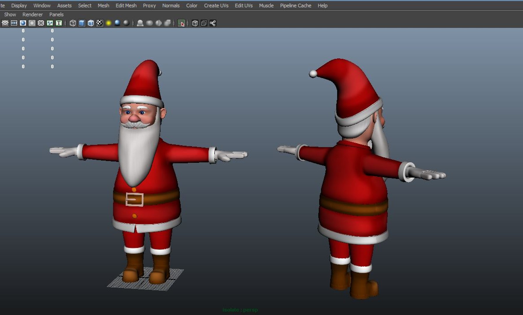 Santa Rigged Animation 3D Model - TurboSquid 1227377