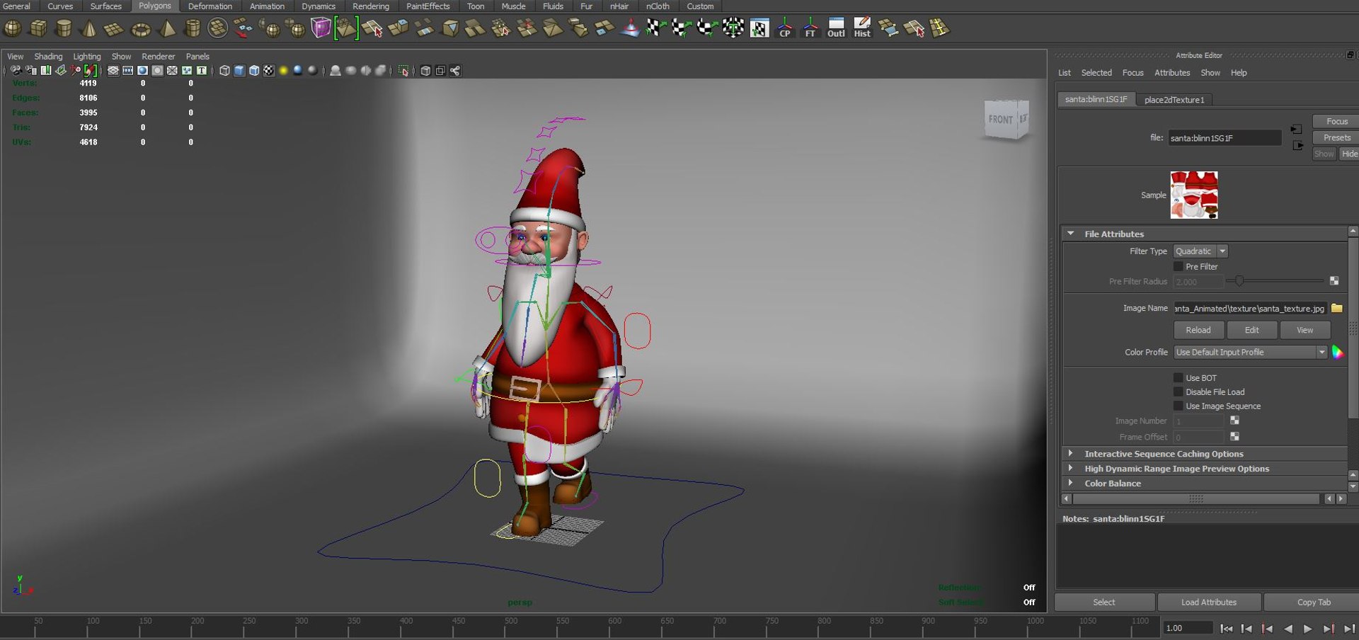 Santa Rigged Animation 3D Model - TurboSquid 1227377