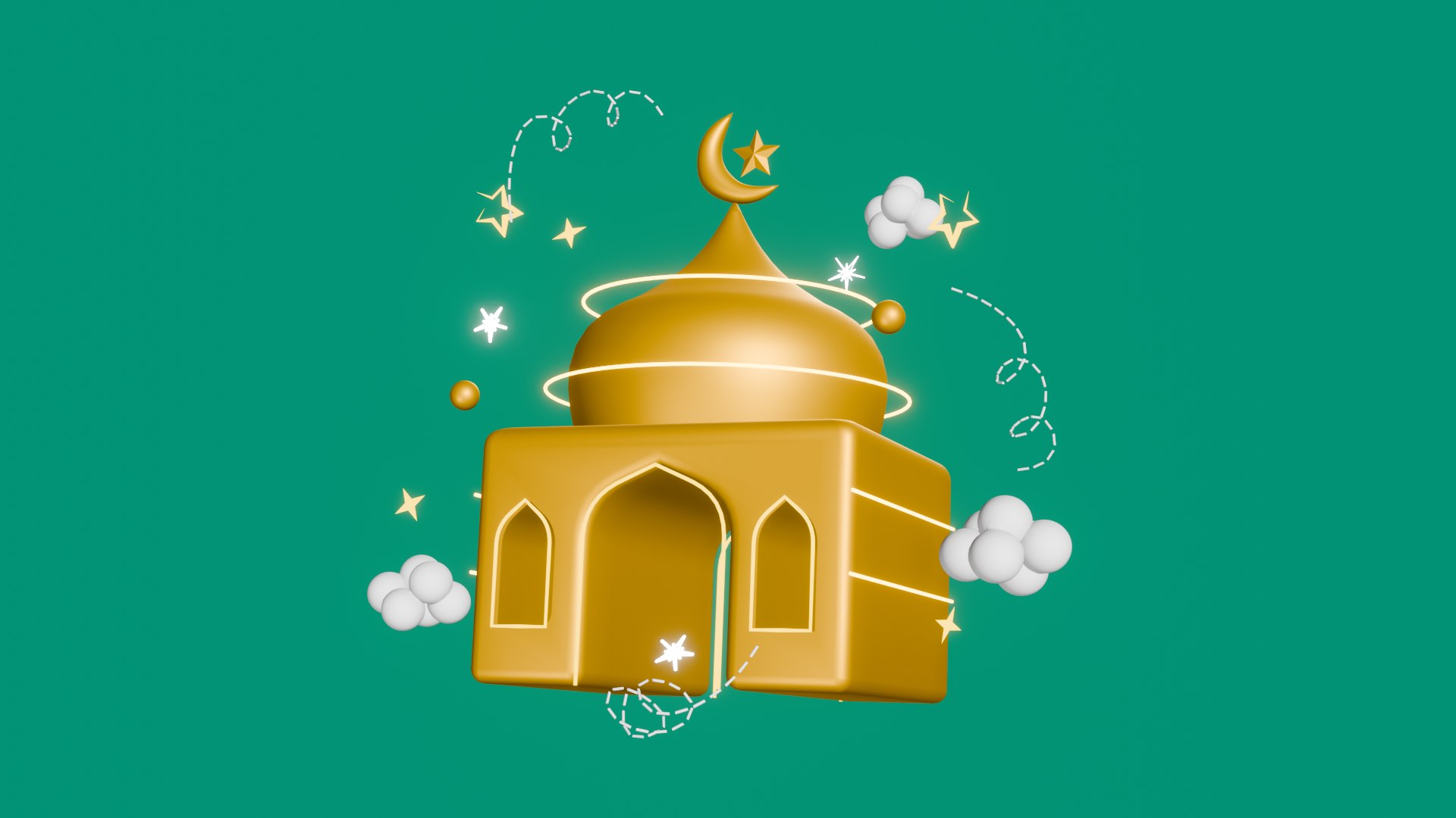 3D Ramadan Illustration Pack Vol 1 3D Model - TurboSquid 2207908