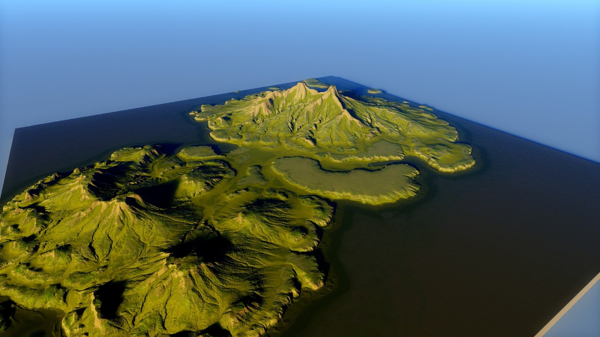 Island Terrain 2 3D Model - TurboSquid 2202720