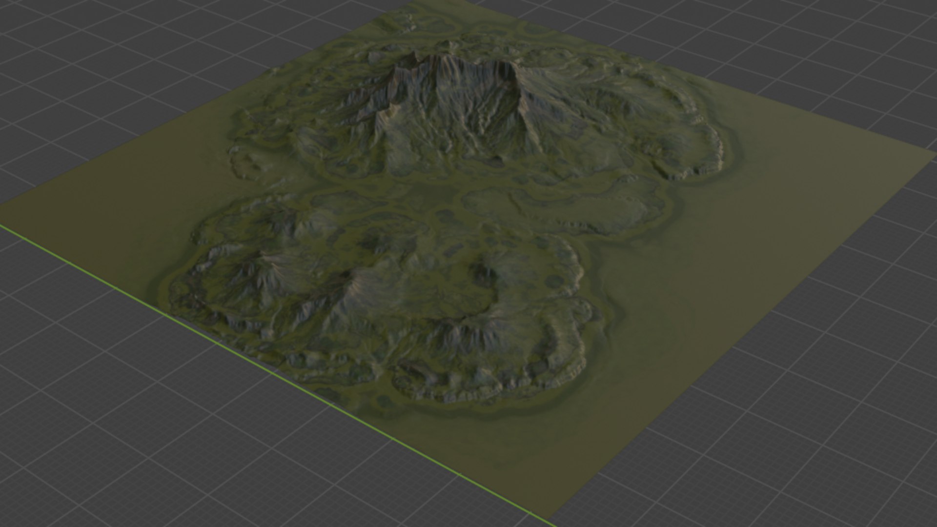 Island Terrain 2 3D Model - TurboSquid 2202720