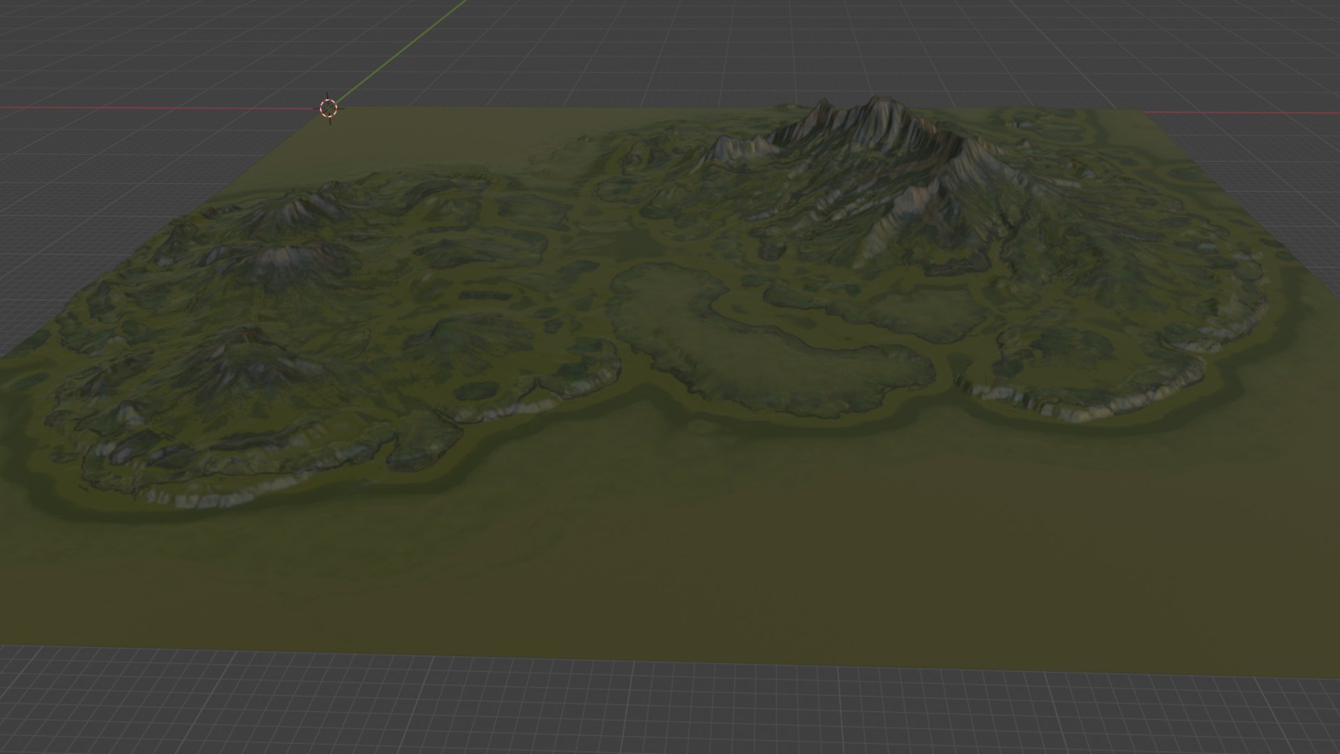 Island Terrain 2 3D Model - TurboSquid 2202720