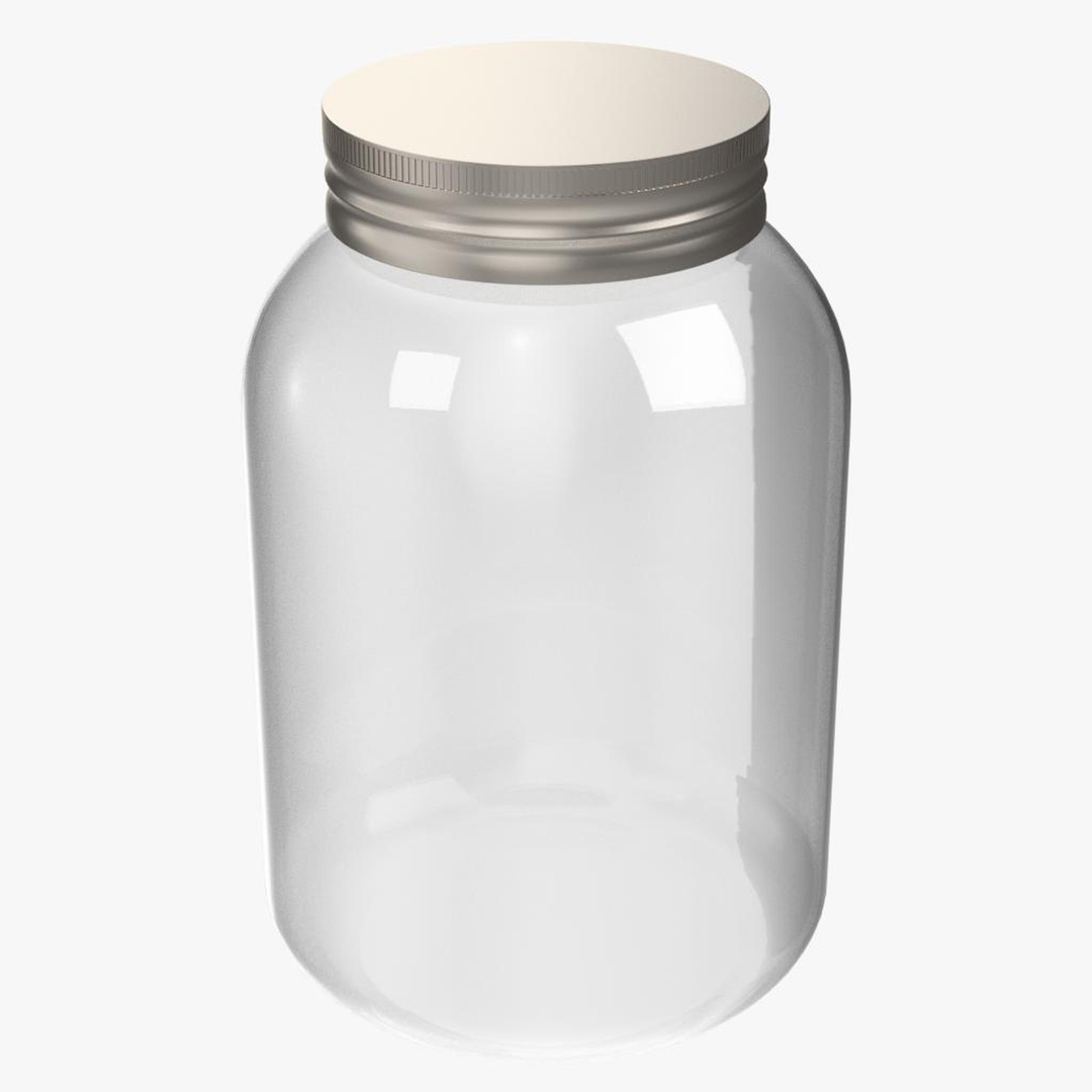 3D Plastic Jar Model - TurboSquid 1632084