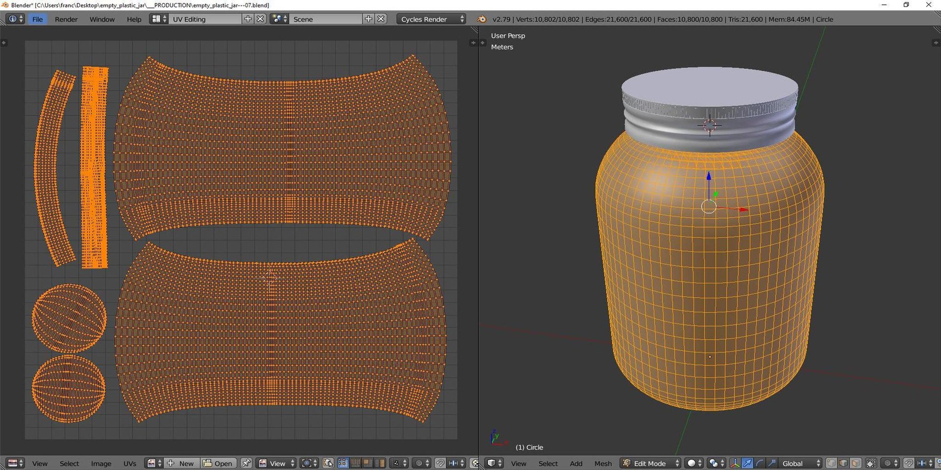3D Plastic Jar Model - TurboSquid 1632084
