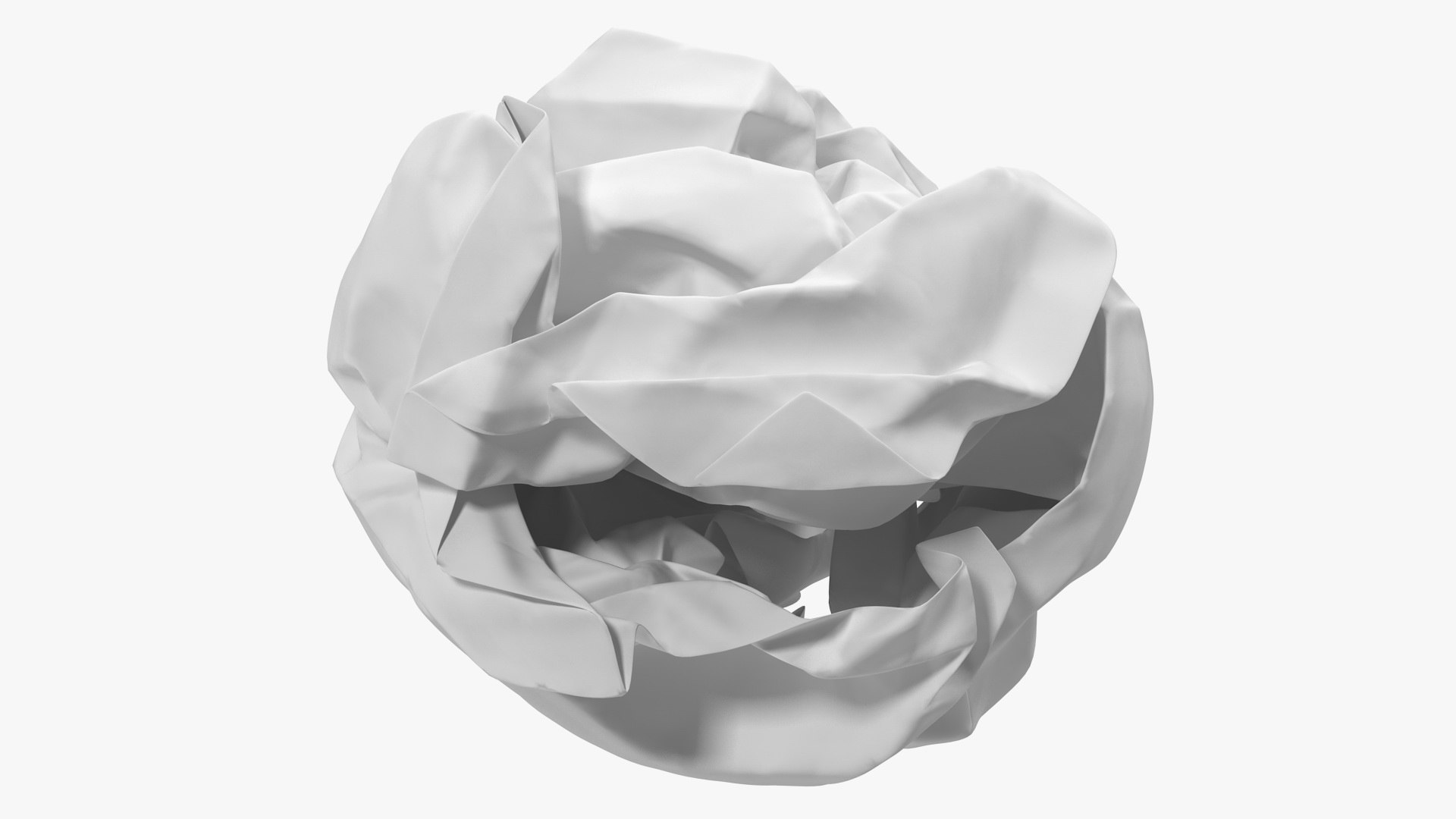 Crumpled paper ball 3D model - TurboSquid 1511235